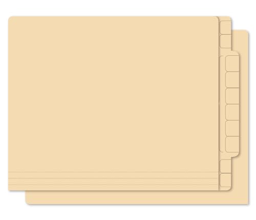 File Right Extended Tab Folders – Durable 14-Point Manila Stock – Microtec