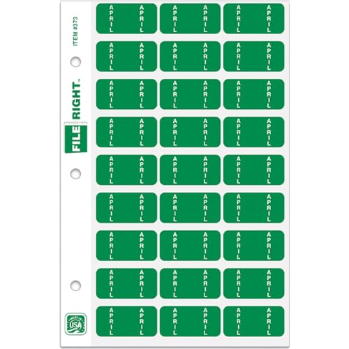 Color-Coded Month Labels – 270 File Stickers Jan–Dec for Auto & Office ...