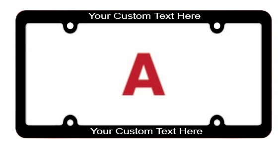Custom License Popular Plate Frame Model A – Microtec